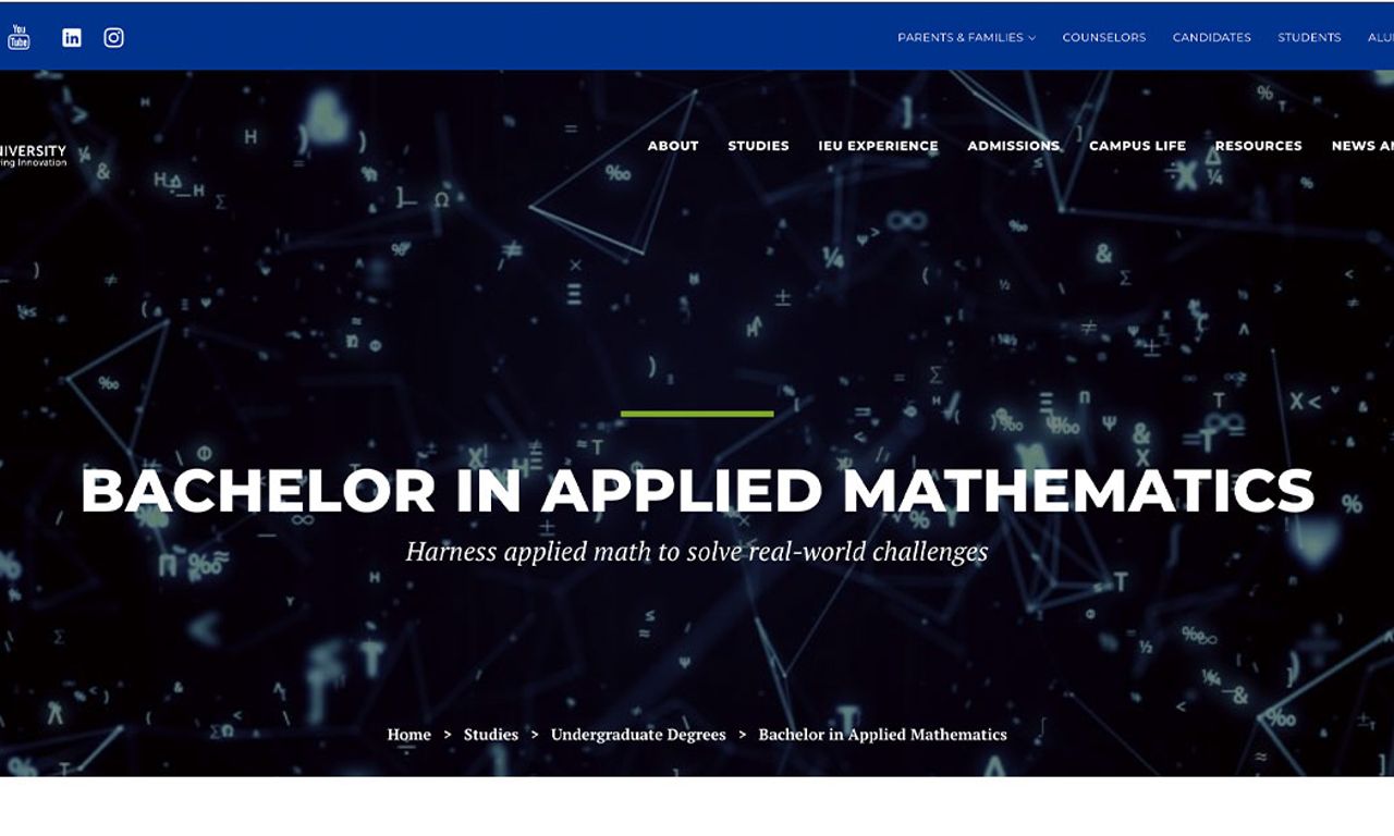 Bachelor's Degree in Applied Mathematics | IE University