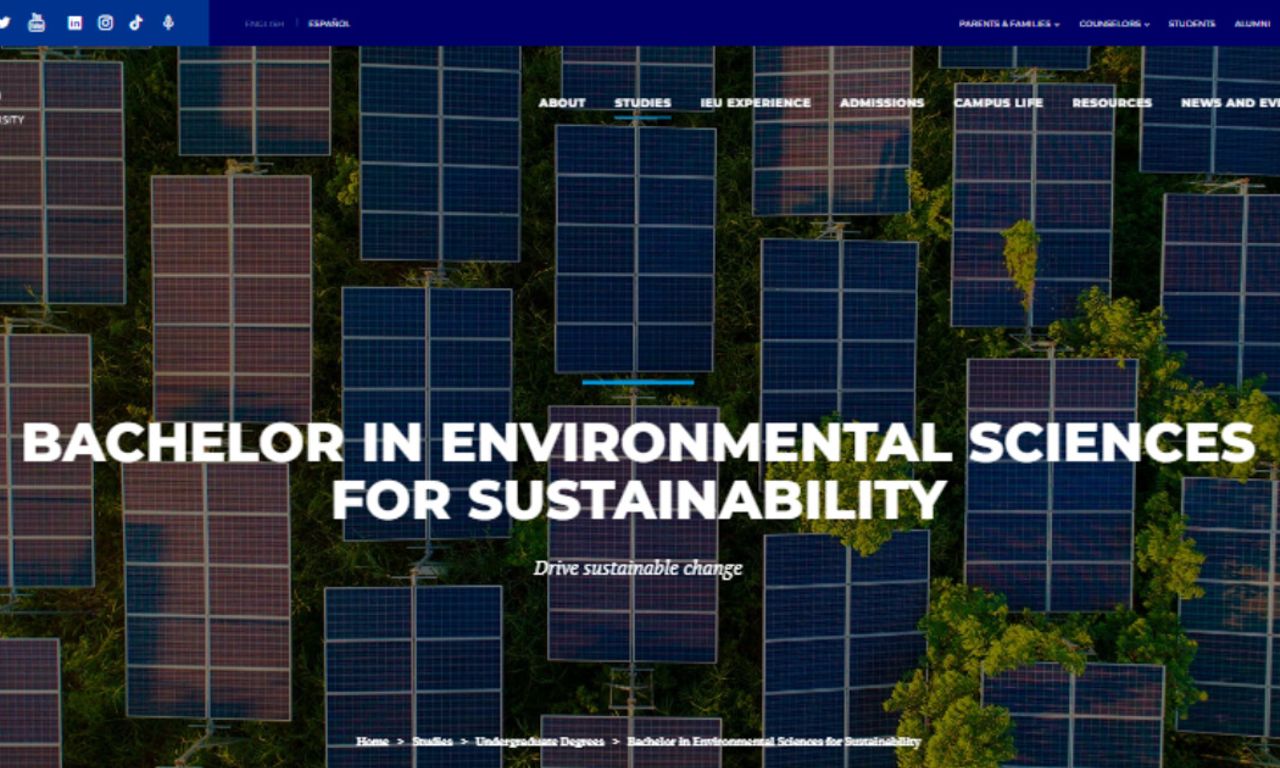 Bachelor's Degree in Environmental Sciences and Sustainability | IE