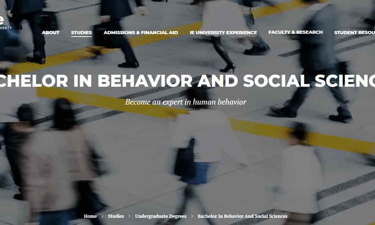 Bachelor's Degree in Behavior and Social Science | IE