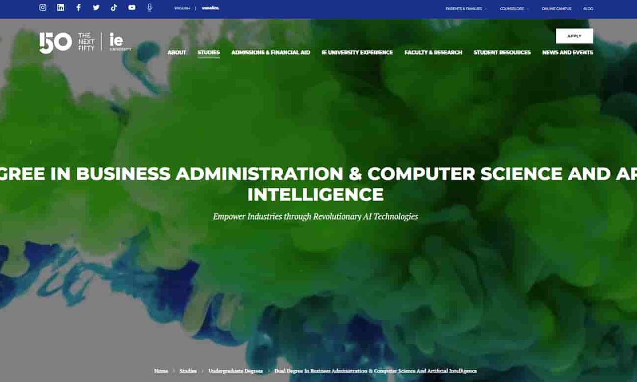 Study Plan - Dual Degree in BA & Computer Science and AI