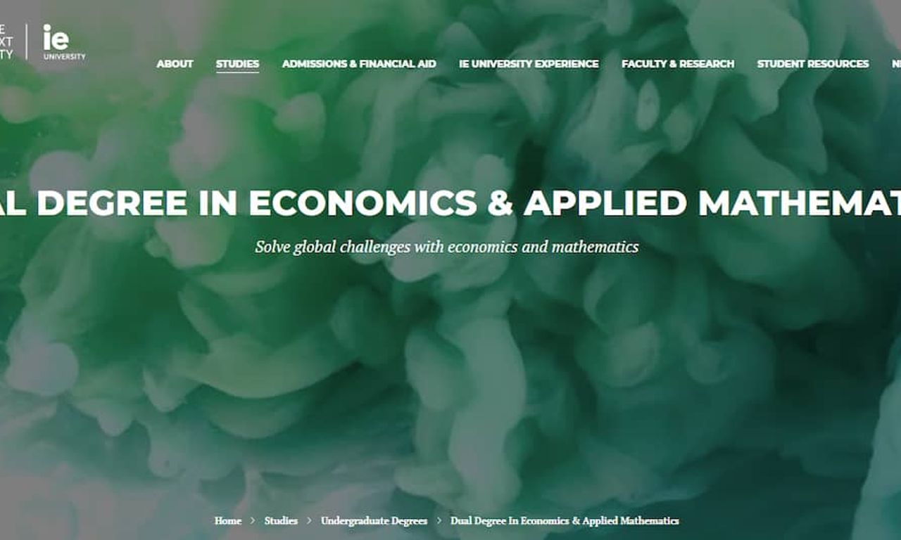 Dual Degree in Economics + Applied Mathematics