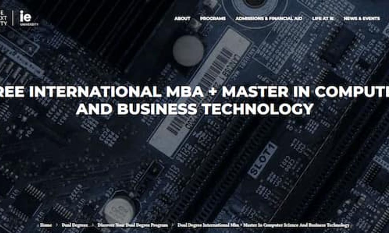 IMBA + Master in Computer Science & Business | IE Dual Degree