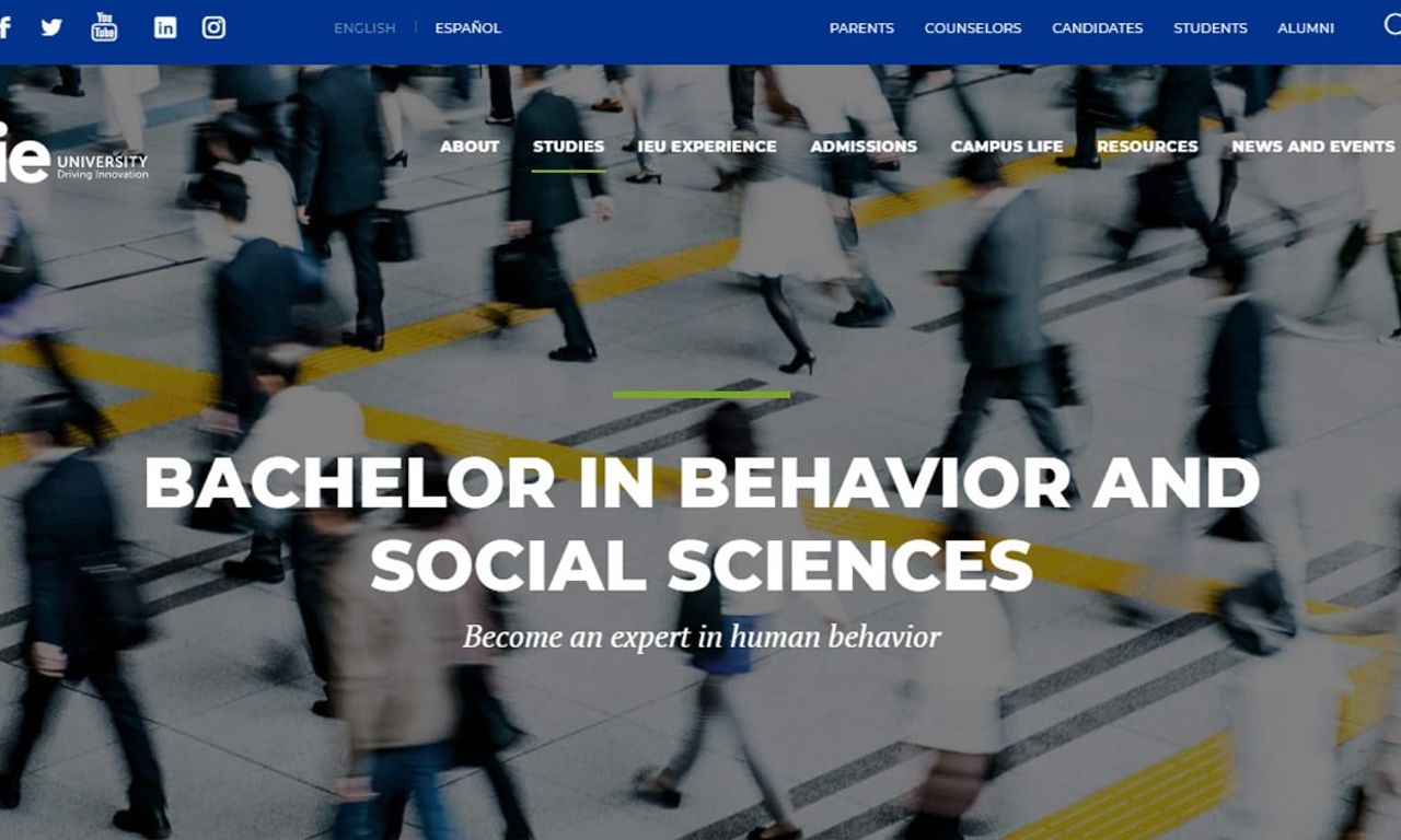 Bachelor's Degree in Behavior and Social Science | IE