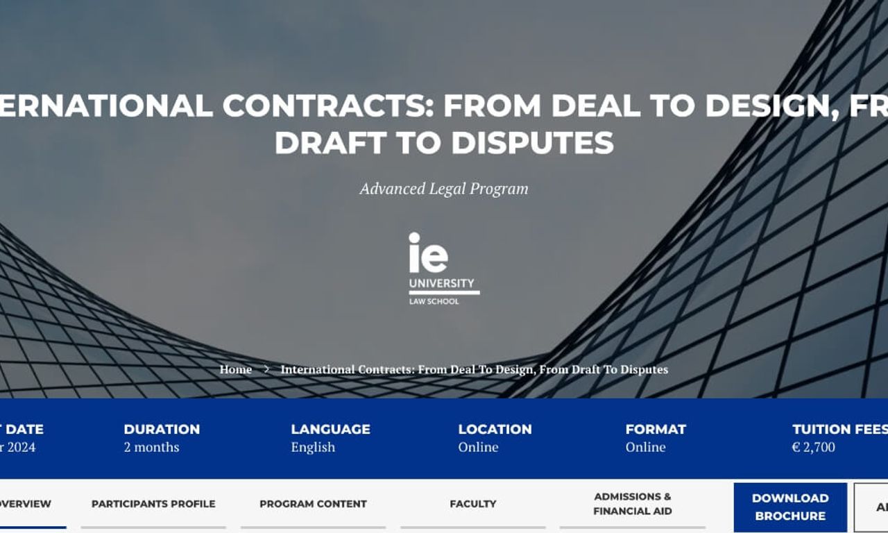 International Contracts: Drafting and Interpreting | IE Business School