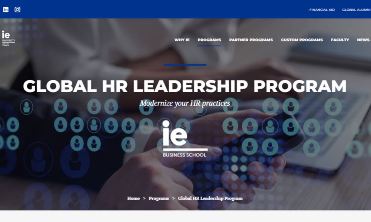 Global HR Leadership Program | IE Business School