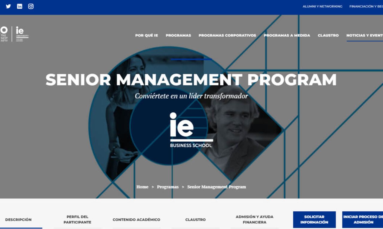 Senior Management Program | IE Business School